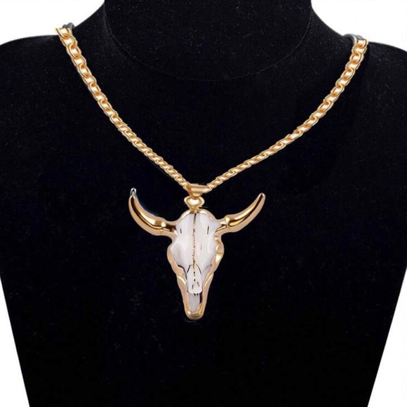 Jewelry | Bull Skull Horned Gothic Skeleton Cow Heifer Longhorn Western ...